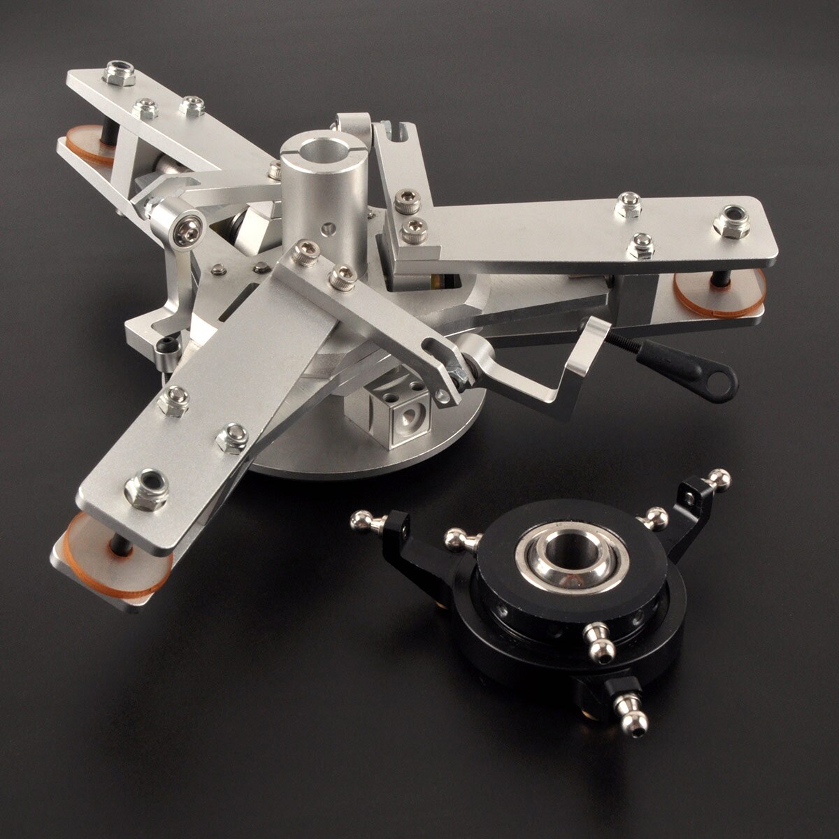 1 Set Rotorhead 3-Blade 10mm 12mm with Swashplate for AS350 700 or 800 Size RC Helicopter