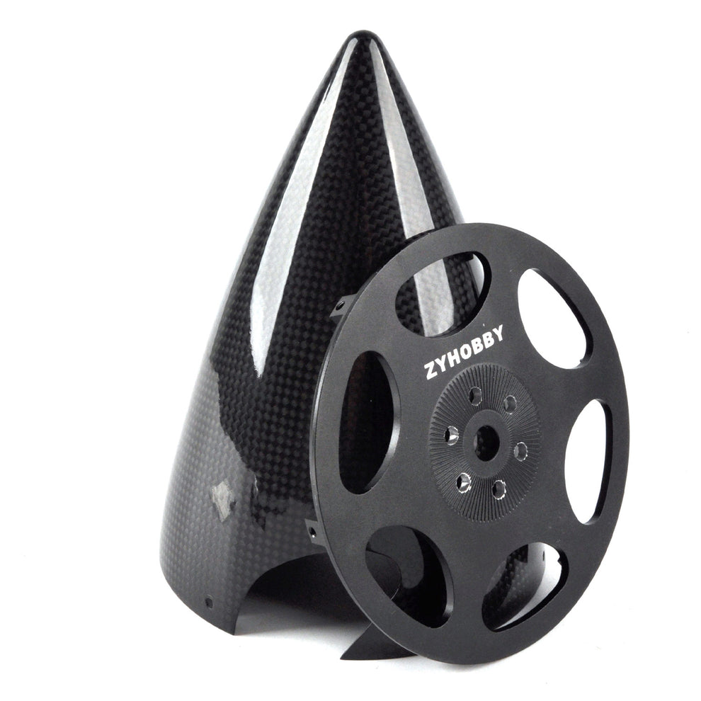 1pc 5inch Carbon Fiber Spinner w/ Alu Black Plate for DLE120/DLE130/G ...