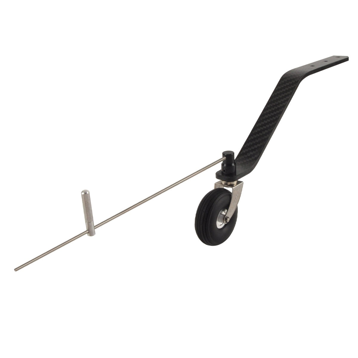 1Pc ZYHOBBY Carbon Fiber Tail Landing Gear with Wheel 30CC 50CC 100CC ...