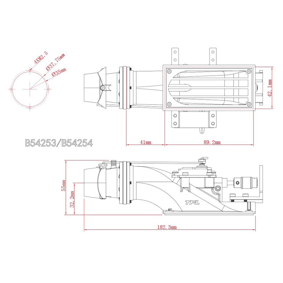 TFL RC boat B54253 Water jet thruster jet pump Water jet drive boat r ...