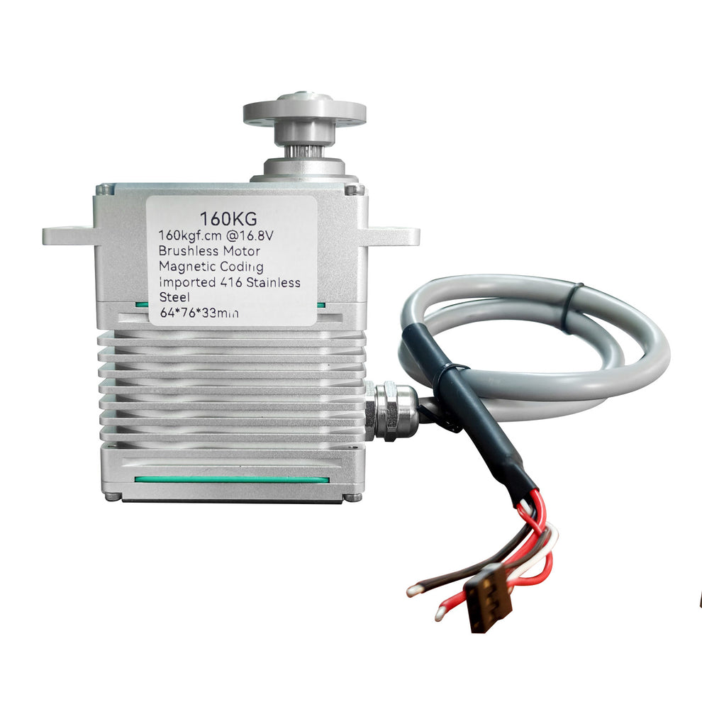160kg High Torque Brushless Servo Motor Stainless Steel Gears Aluminu ...