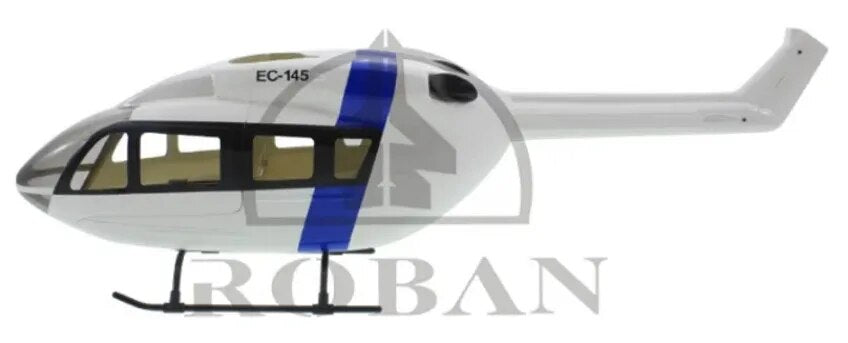 450 Size EC145 Helicopter Scale Fuselage Glassfiber Shell RC Copter ...
