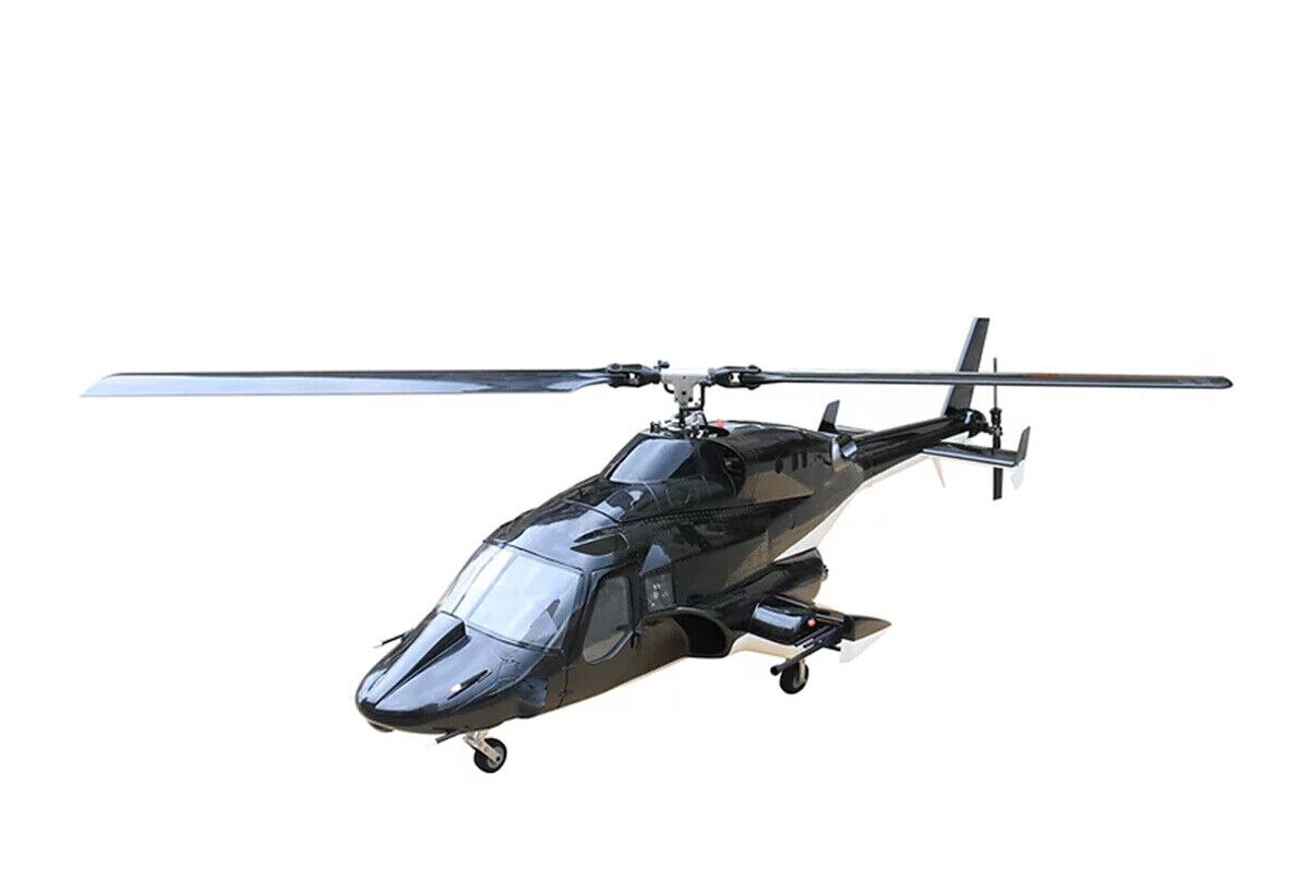 600 Size Airwolf Scale Fuselage Glassfiber RC Helicopter Shell with ...