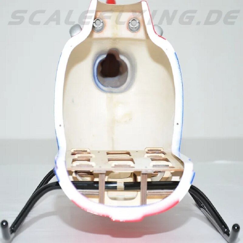 600 Size BO-105 Glassfiber Scale Fuselage Helicopter Shell Cover Copter ...