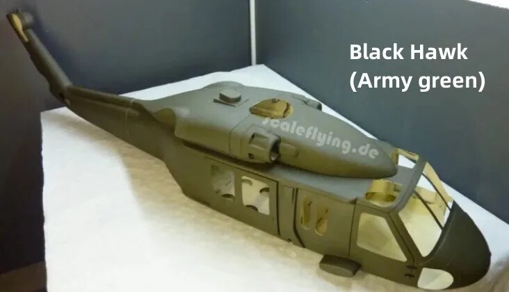 600 Size UH-60 Scale Fuselage RC Helicopter Glassfiber Shell Copter ...