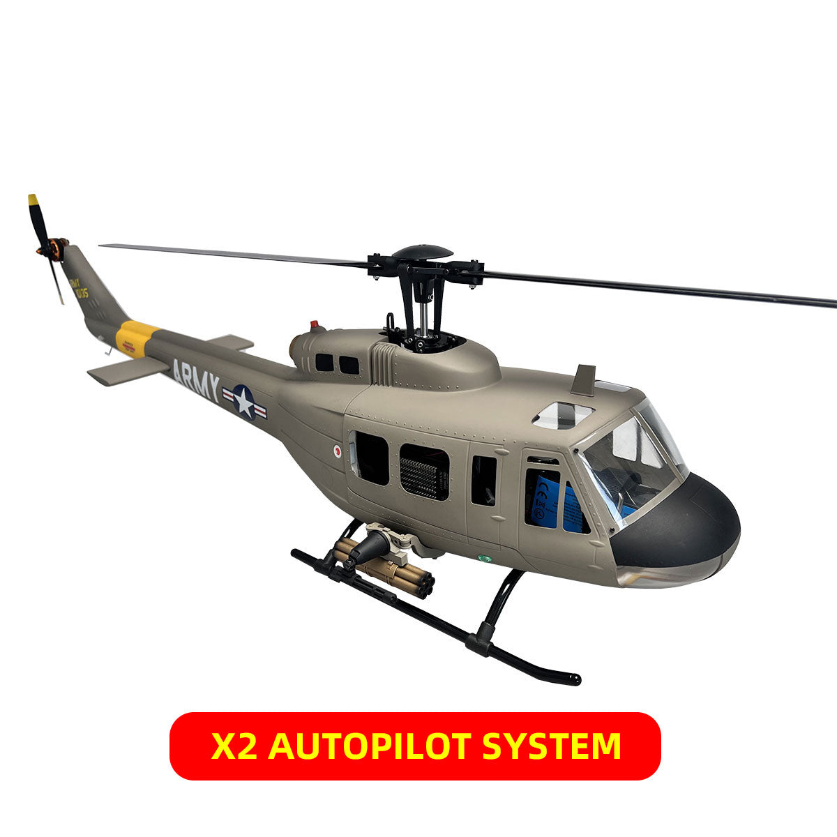 RC Helicopter Roban 470 Size UH-1D ARF RC Helicopter Model 2.4G GPS E ...