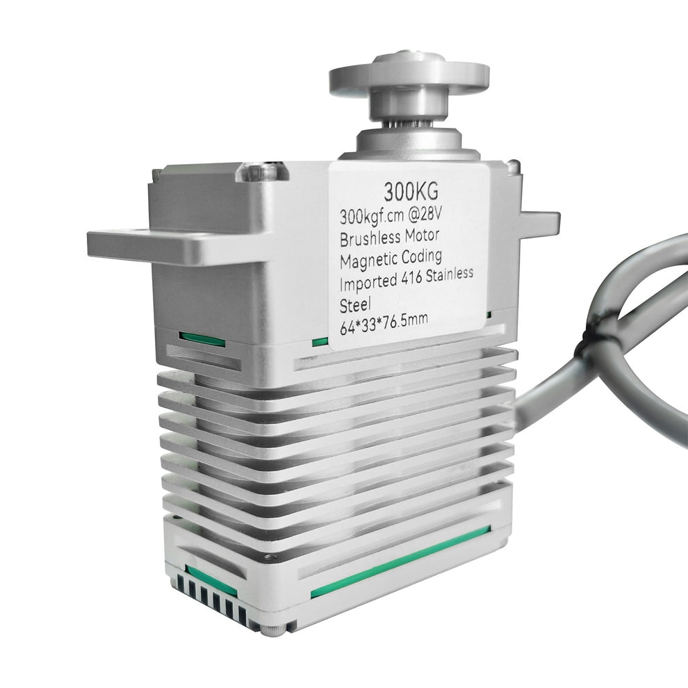 300KG 4 Pole Brushless DC Motor alu alloy case 0~220°High Torque DIGI ...