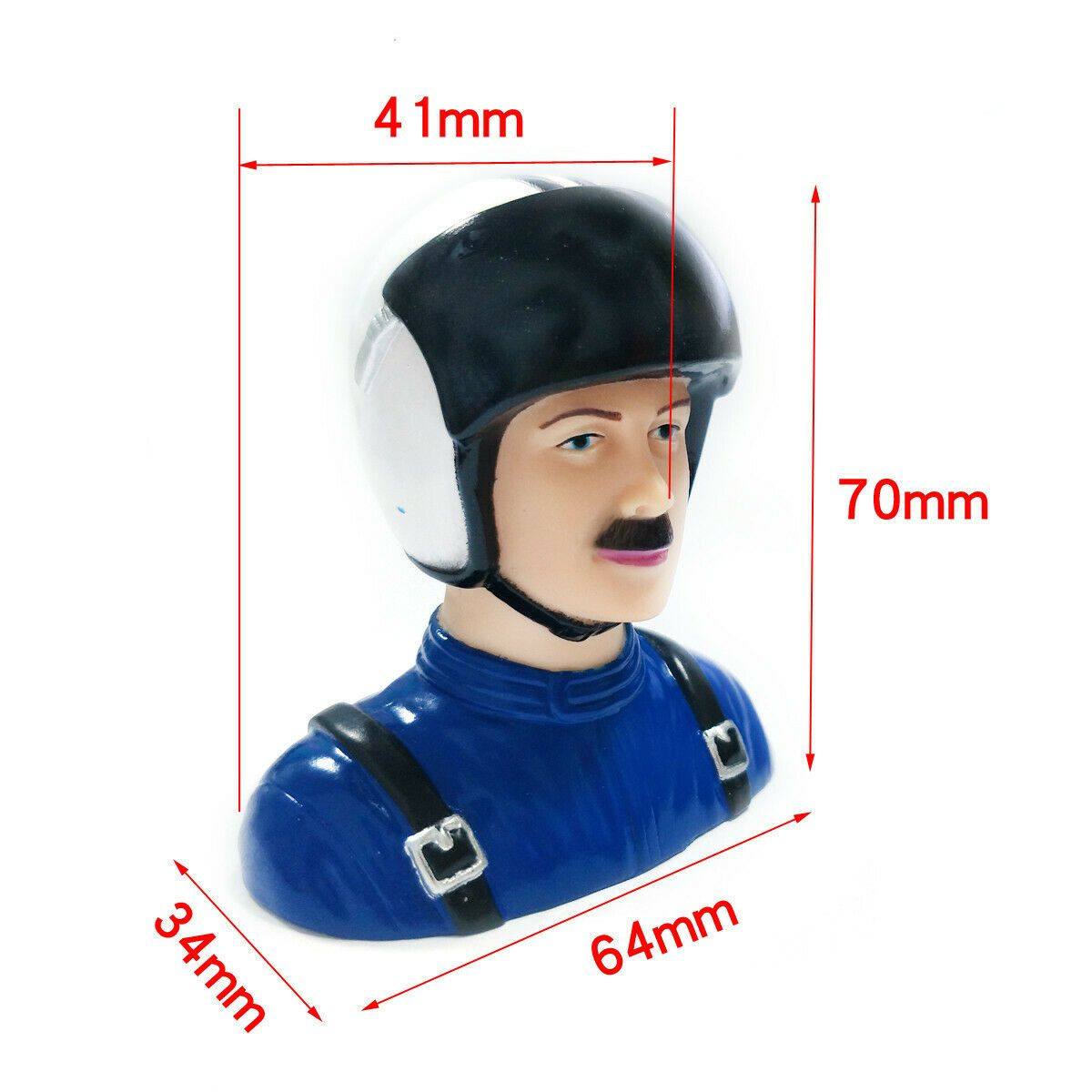 1/6 Scaled mustache John Pilot Figure for RC Model Airplane 50cc Big ...